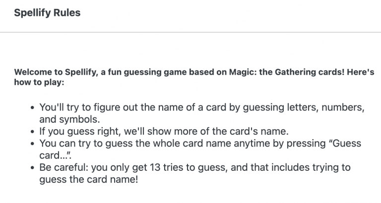 Spellify - The New Magic Word Game - EDHREC